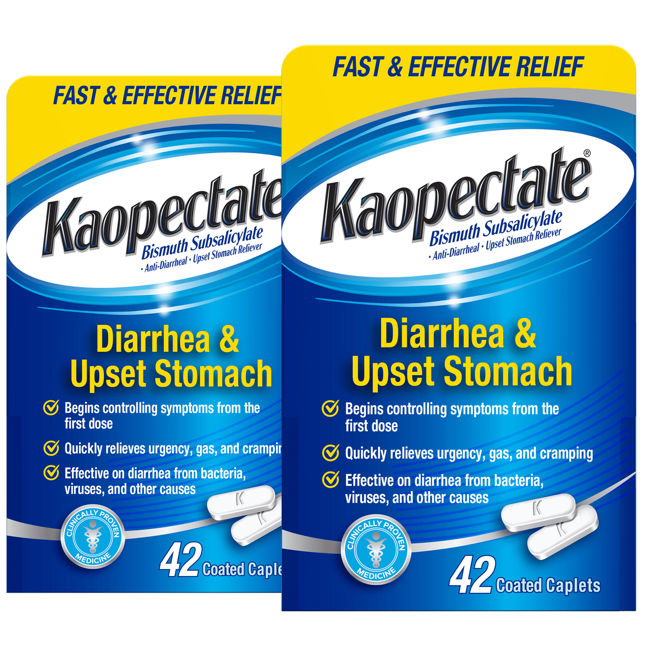 Kaopectate Caplets 42ct TWIN PACK - Walmart.com