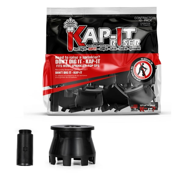 Kap-It Pop-Up Sprinkler Riser JKF25 Extension - 1.5 Inch Height, No-Dig ...