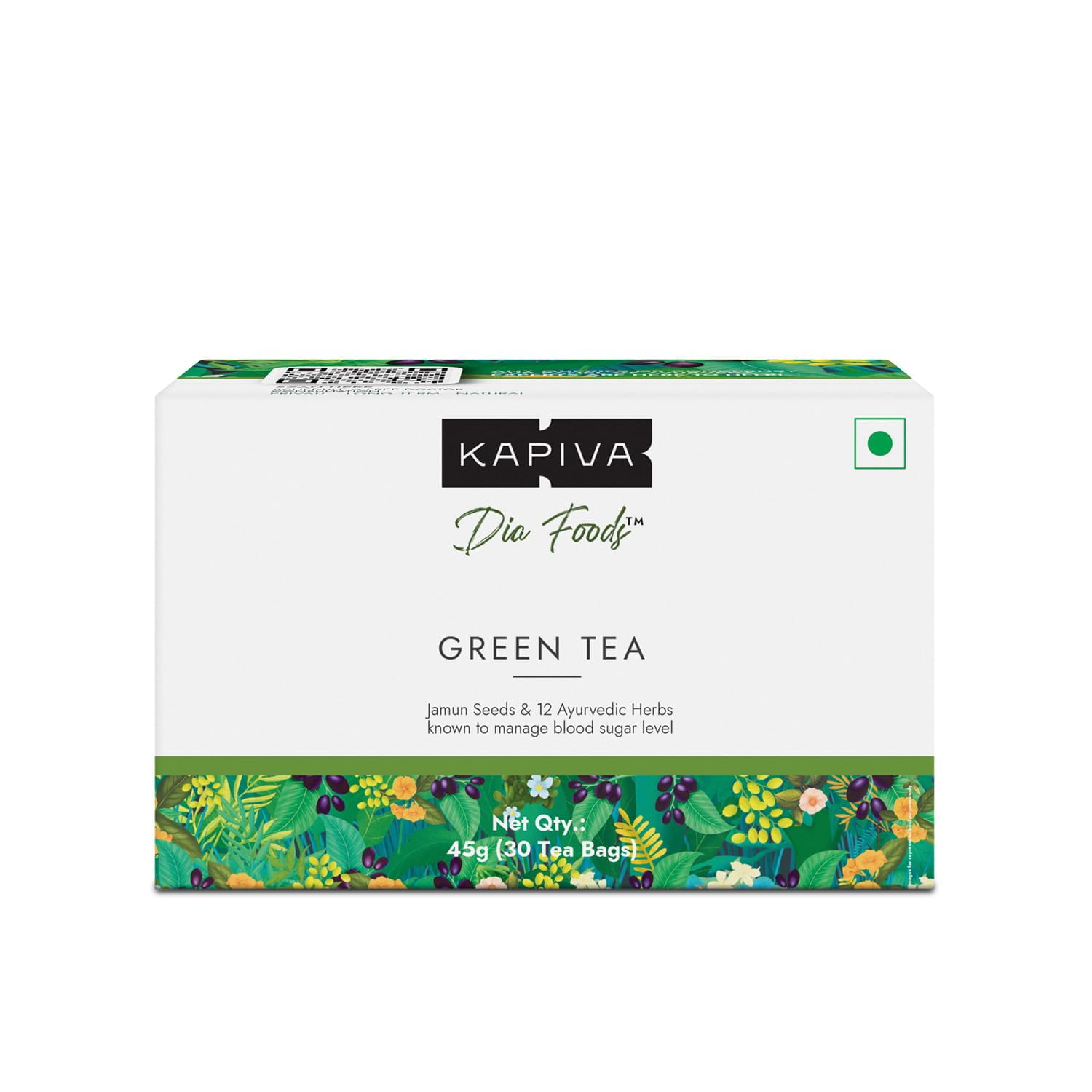 Kapiva Dia Foods Green Tea for Diabetes Care | Jamun, Gudmar, Methi ...