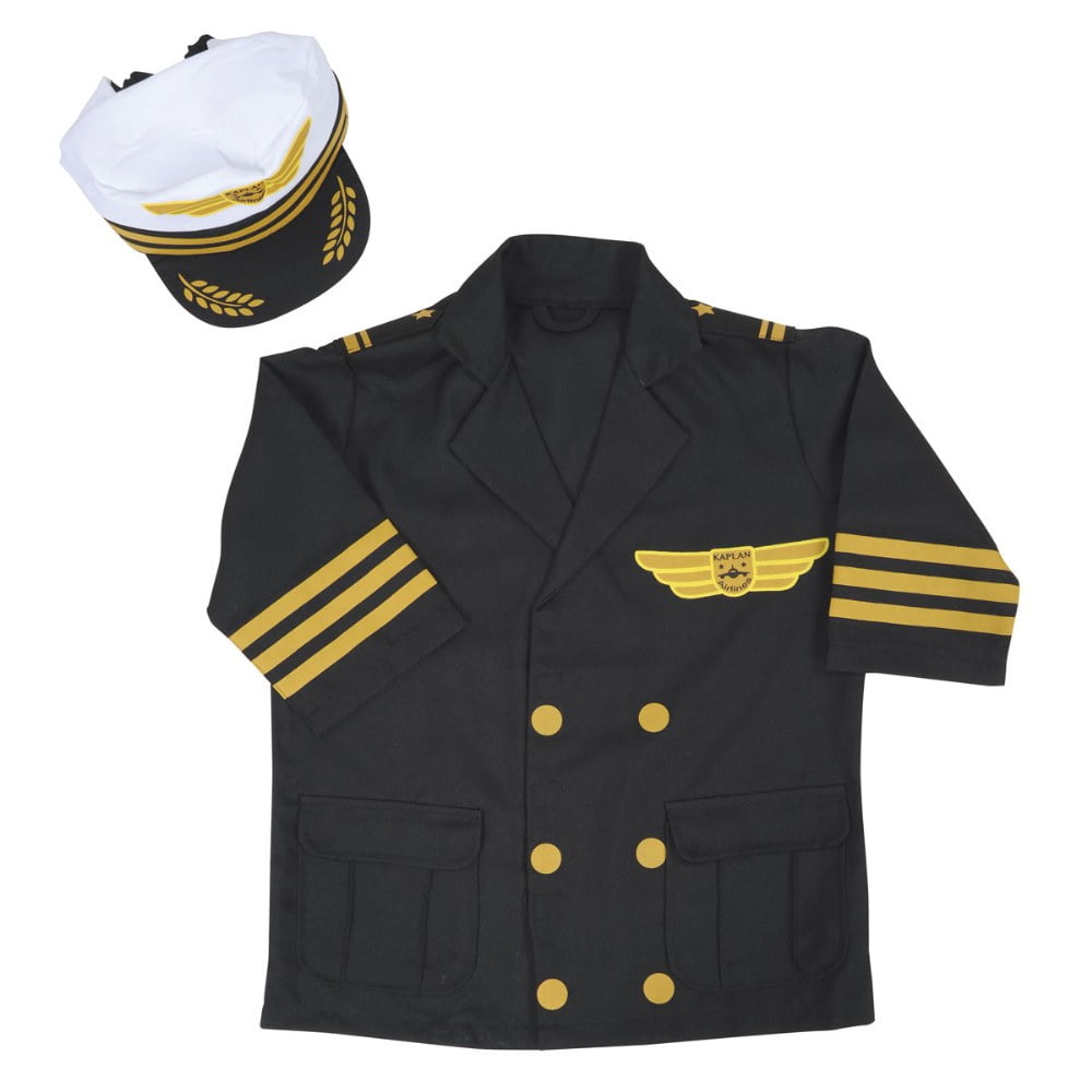 Kaplan Early Learning Airline Pilot Dress-Up Clothes - 2 Pieces ...