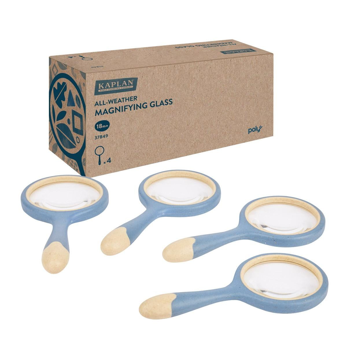 Kaplan Early Learning Company All-Weather Magnifying Glass - Set of 4 ...