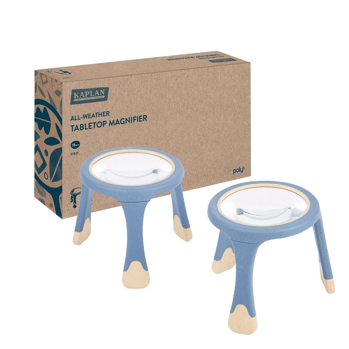 Kaplan Early Learning Company All-Weather Tabletop Magnifier - Set of 2 ...