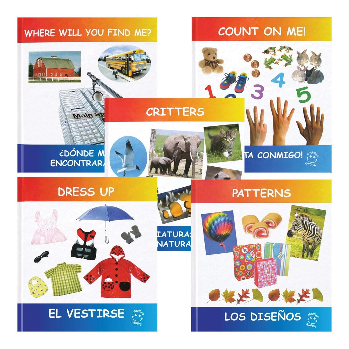 Kaplan Early Learning Company Bilingual Picture Books Set 2 - Set of 5 ...