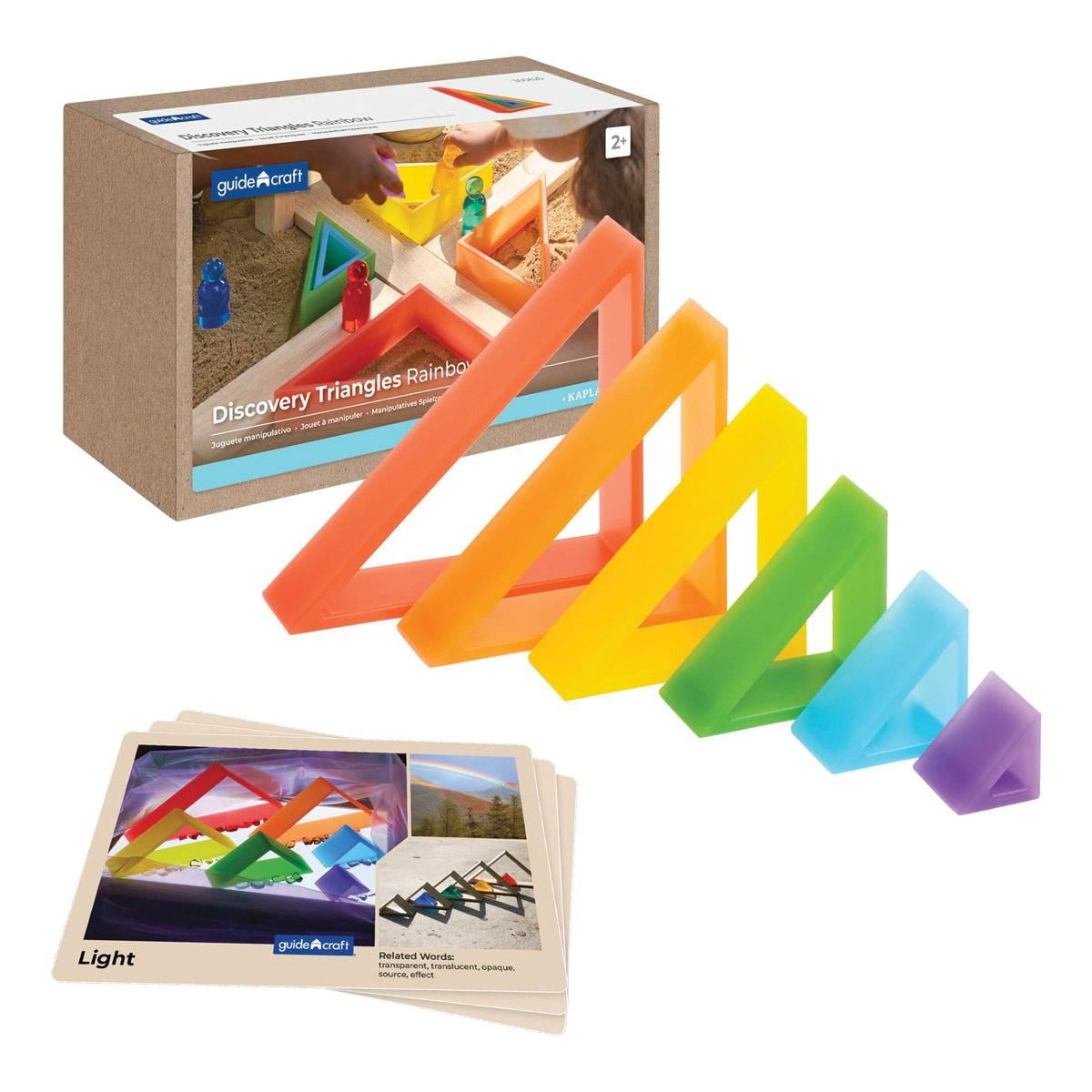 Kaplan Early Learning Discovery Triangles - Rainbow - 6 Pieces ...