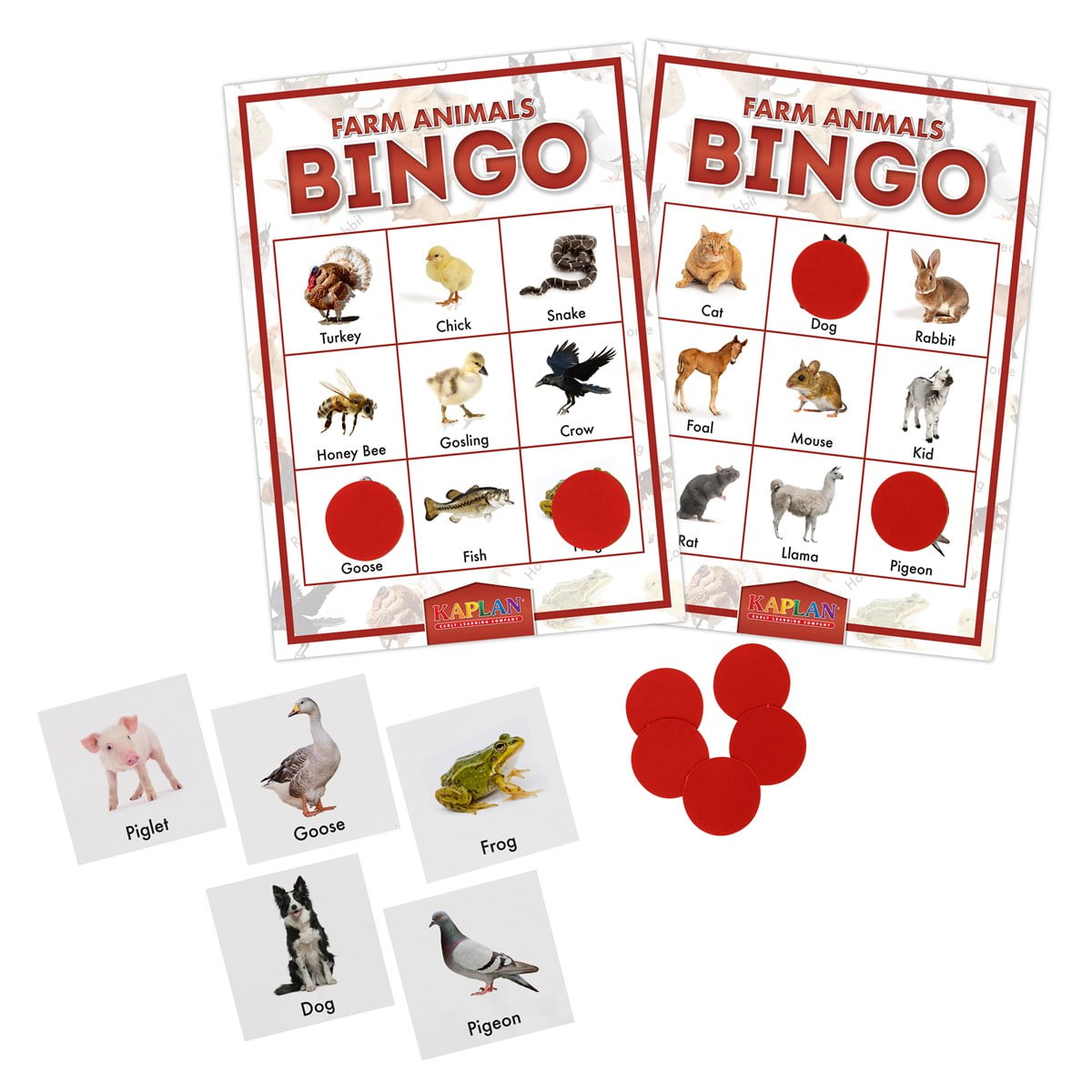 Kaplan Early Learning Company Farm Animals Bingo Game - Walmart.com