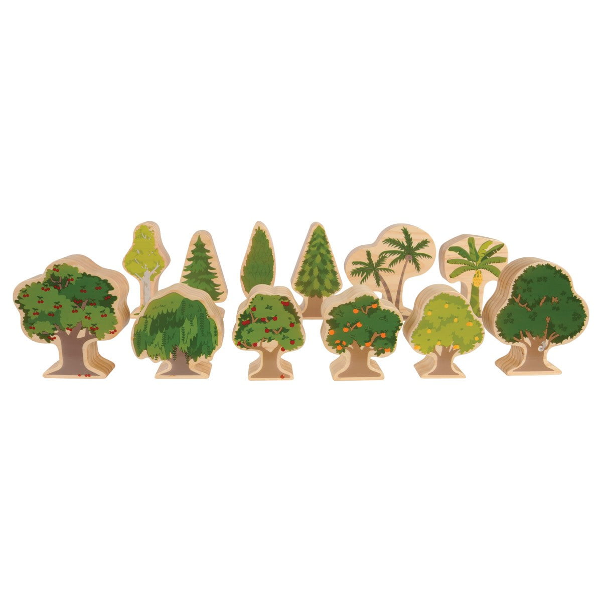 Kaplan Early Learning Company Four Seasons Wood Trees - Double-Sided ...