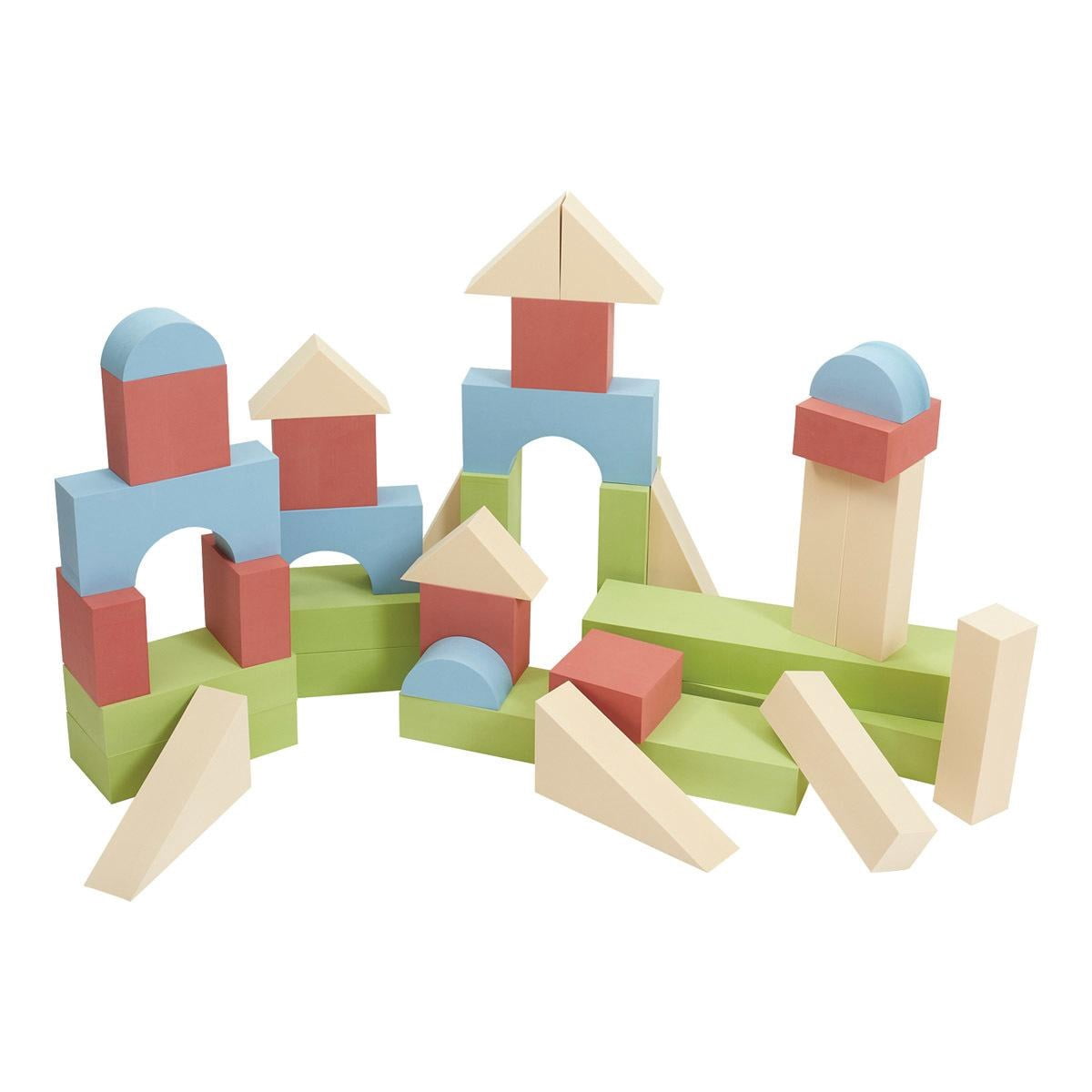 Kaplan Early Learning Jumbo Foam Colored Blocks - 36 Pieces - Walmart.com