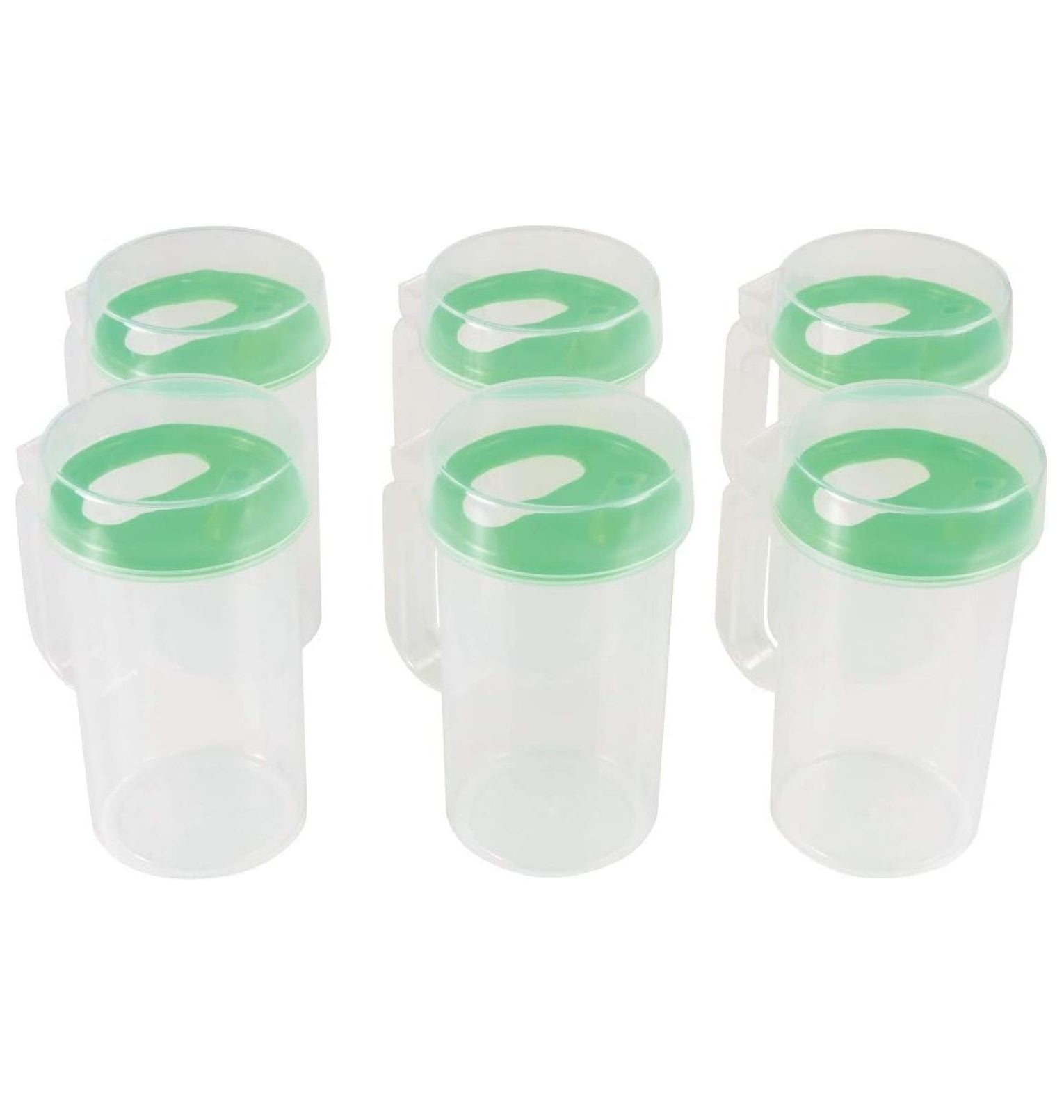 Kaplan Early Learning Kids Easy Pour Pitchers, Set of 6 Clear ...
