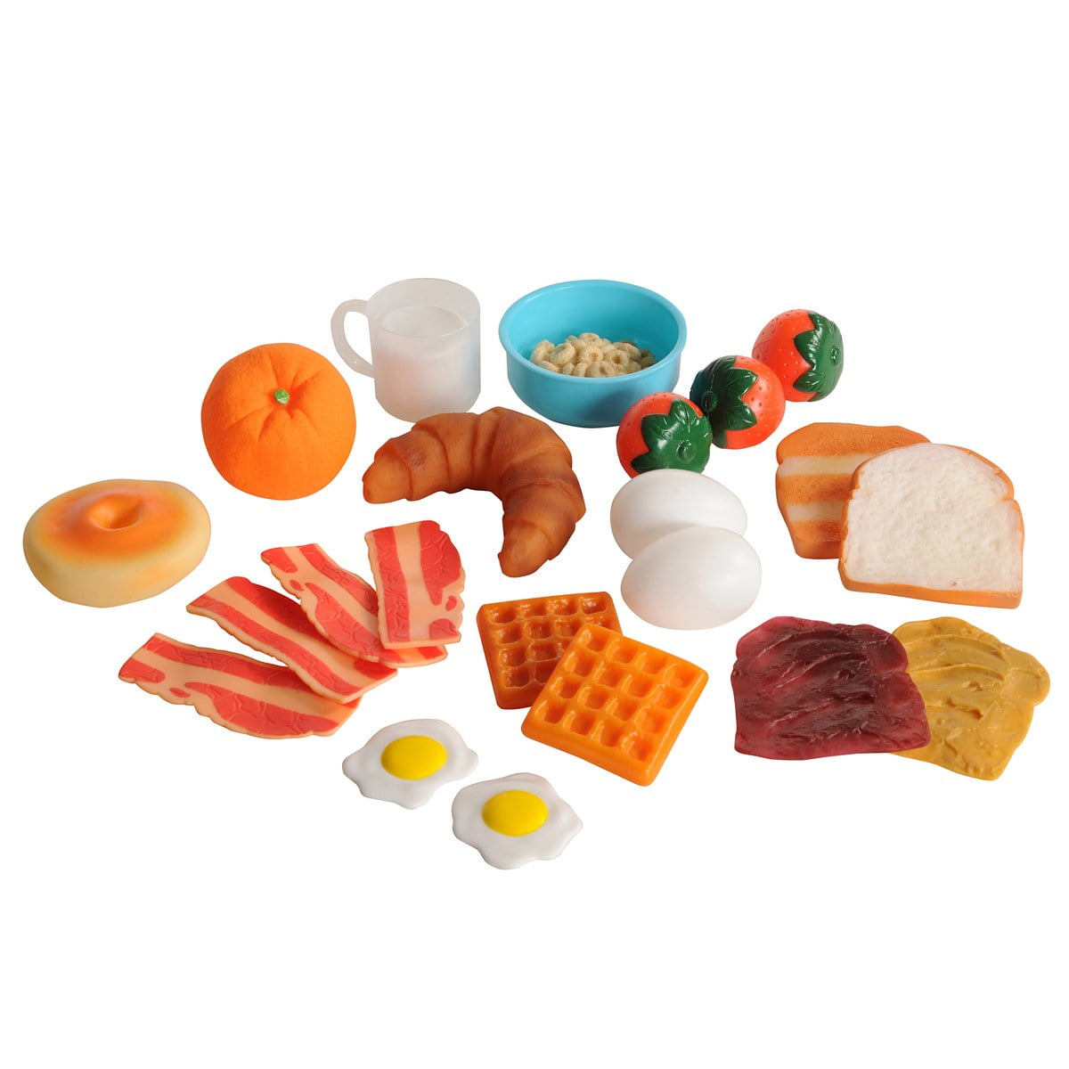 Kaplan 24-Piece Pretend Play Breakfast Set, Toddler Kitchen Toy, Ages 2 ...