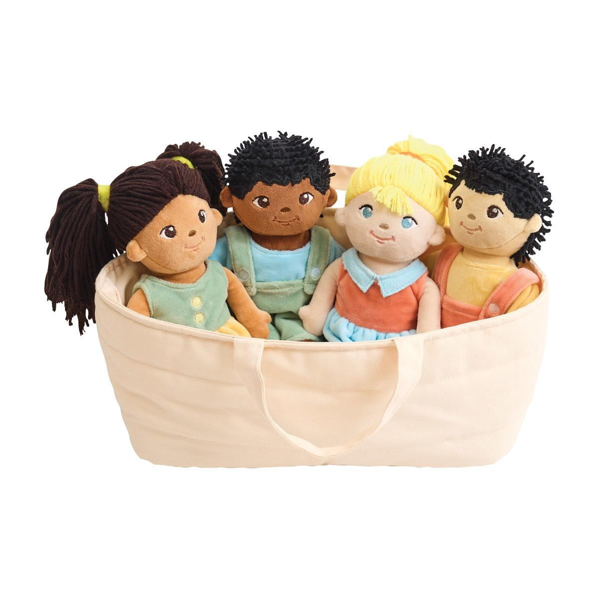 Kaplan Early Learning Company Multicultural Soft Dolls - Set of 4 ...