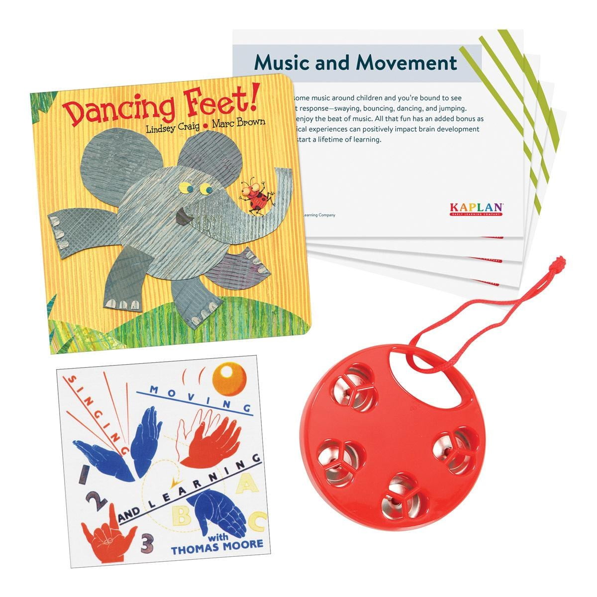 Kaplan Early Learning Company Music & Movement Learning Kit - Bilingual ...