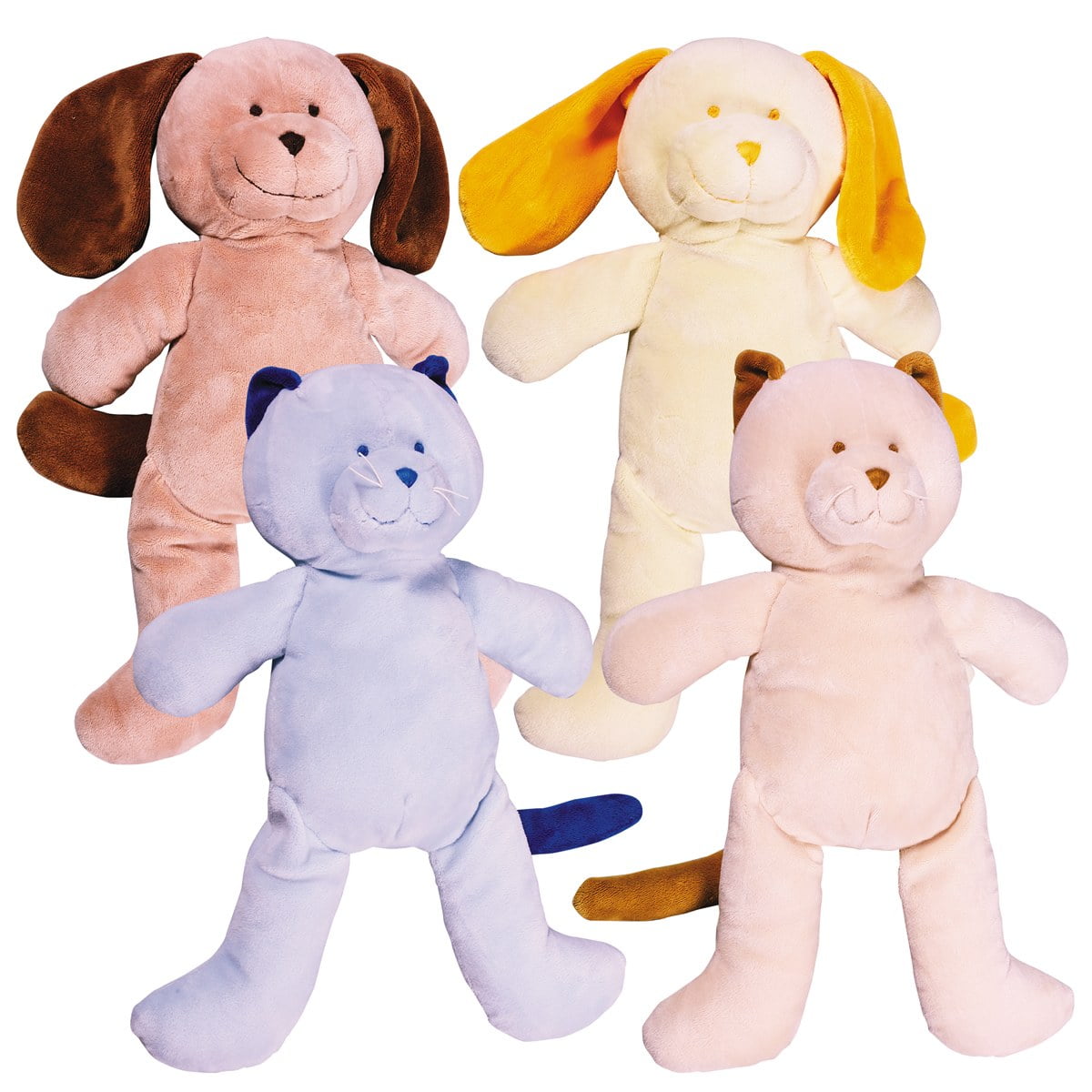 Kaplan Early Learning Company Plush Lovable Cats & Dogs - Walmart.com