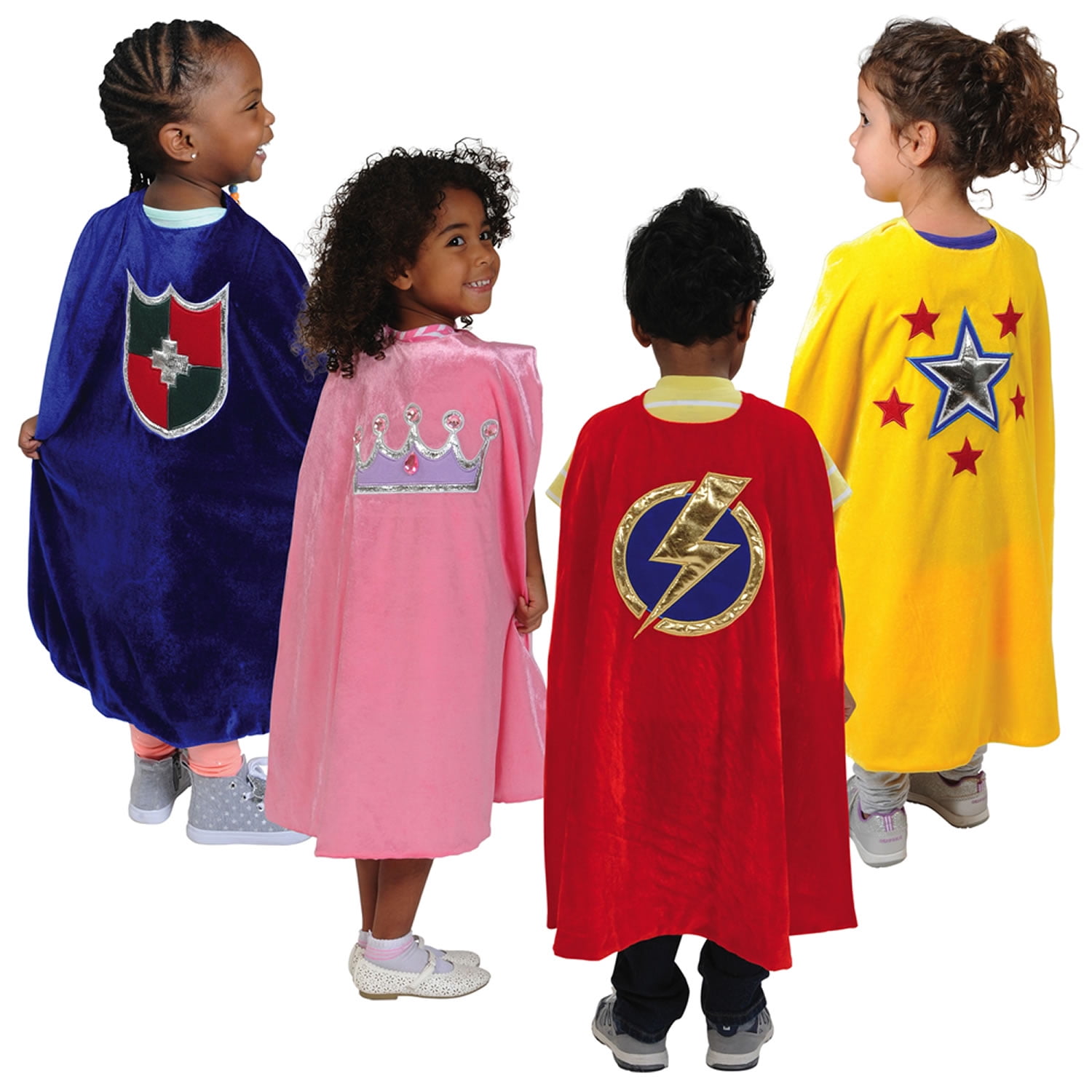 Kaplan Early Learning Company Pretend Play Adventure Capes - Set of 4 ...