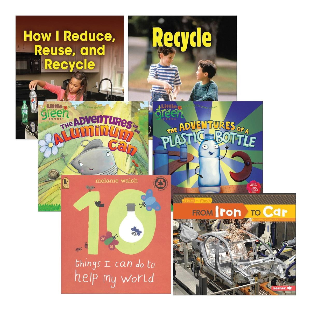 Kaplan Early Learning Company Reduce Reuse Recycle Books - Set of 6 ...