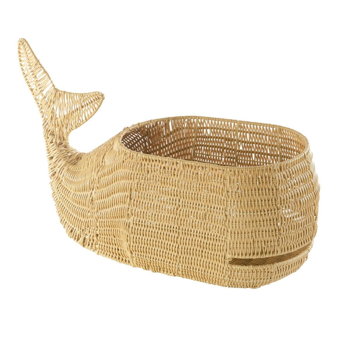 Kaplan Early Learning Company Whale Washable Wicker Floor Basket ...