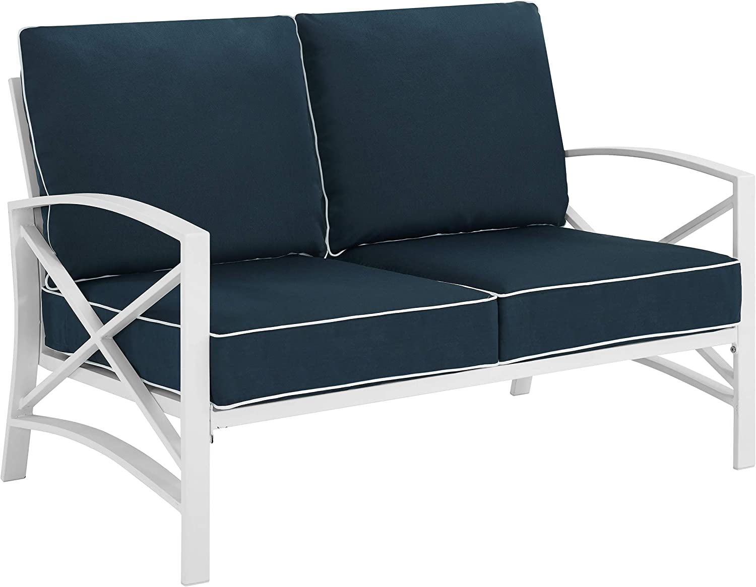 Kaplan Outdoor Loveseat, 2-Person Patio Couch for Porch, Deck, Backyard ...