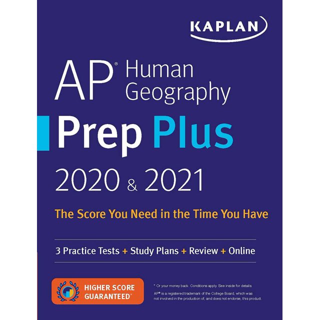 Kaplan Test Prep: AP Human Geography Prep Plus 2020 & 2021 : 3 Practice ...