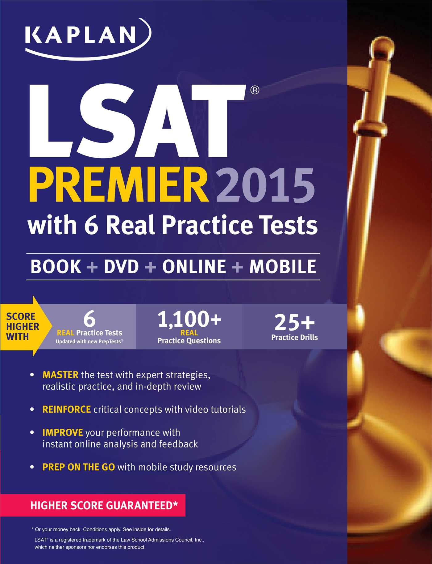 Kaplan Test Prep: Kaplan LSAT Premier 2015 with 6 Real Practice Tests ...