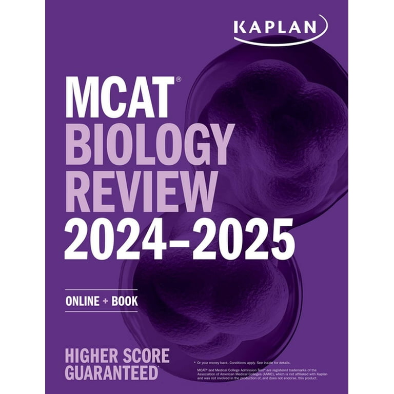 Kaplan Test Prep: MCAT Biology Review 2024-2025 Online Book, 45% OFF