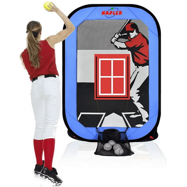 Kapler Pop Up Baseball Pitching Net - Precision Training, Quick Setup ...