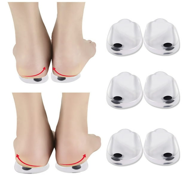 Dollcube 3 Pairs Heel Wedge Insert Gel Magnetic Orthotic Insert for ...