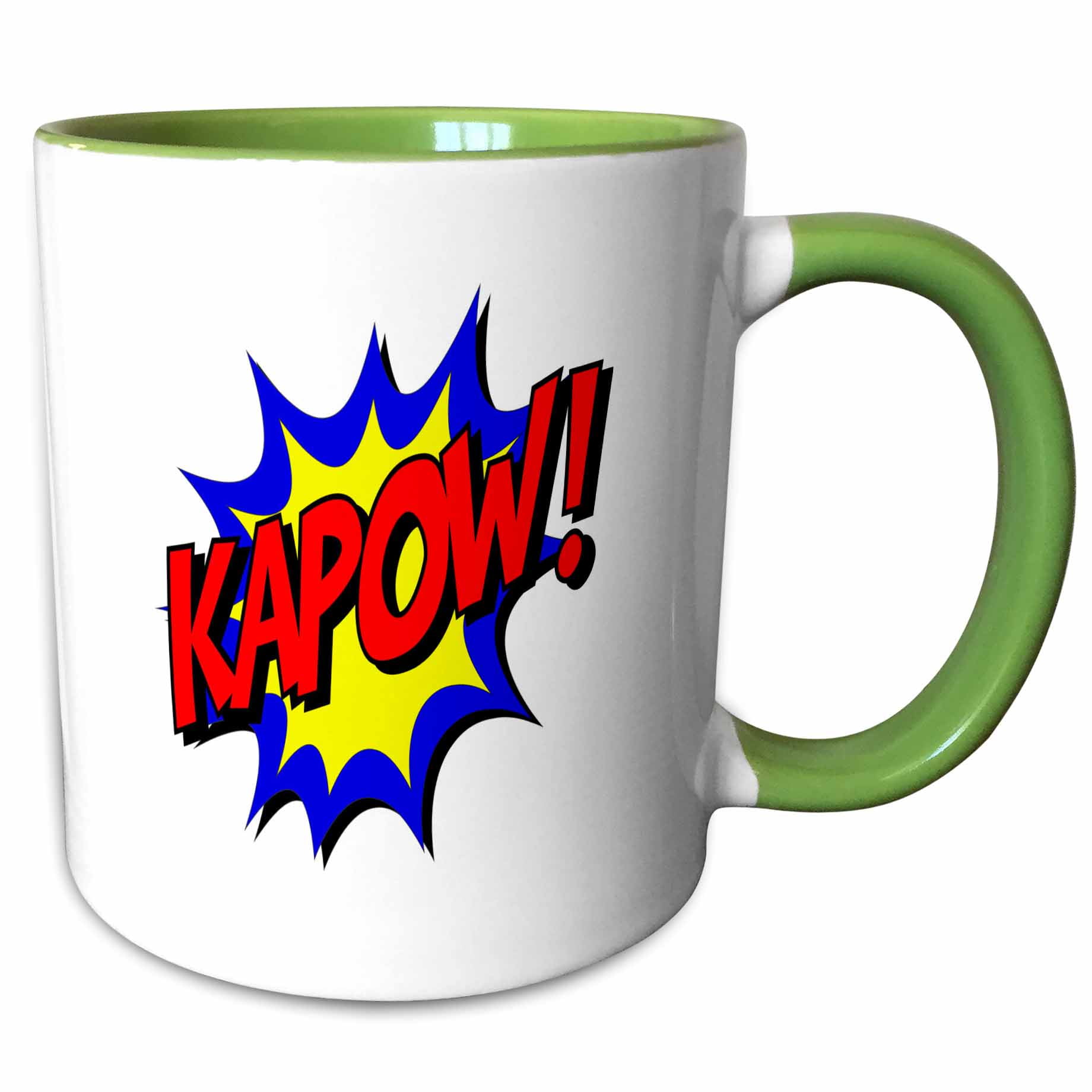 3drose, Kapow Superhero Fighting Punch Comic Strip Word 3drsmm, 11oz ...