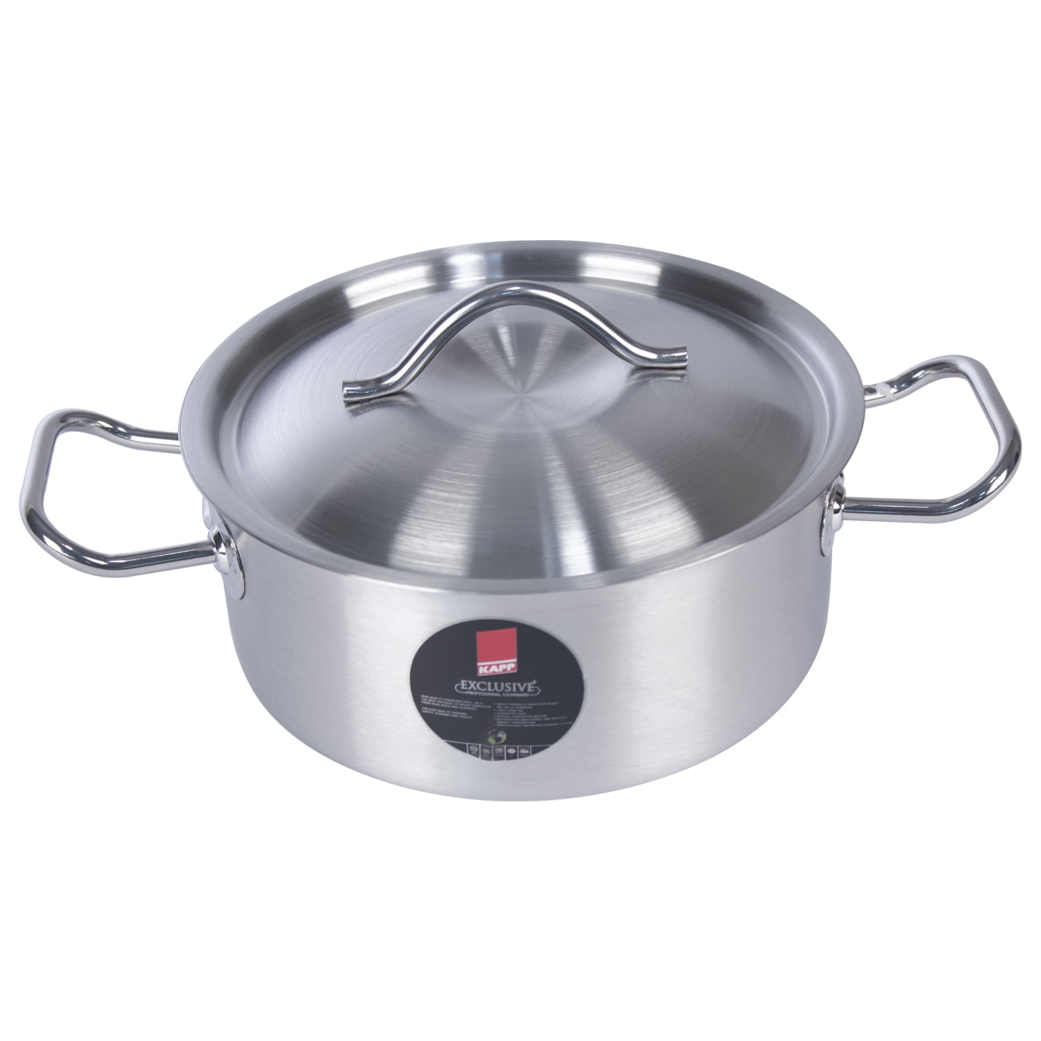 Kapp Stainless Steel Casserole Dutch Oven Stockpot, Dishwasher, Oven ...