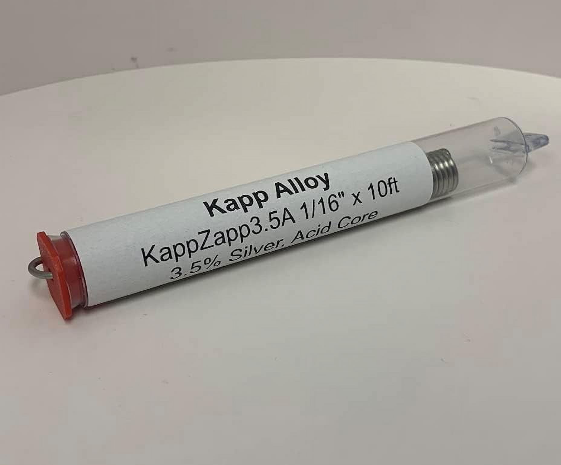 KappZapp3.5A acid core silver solder- 9 foot tube - Walmart.com