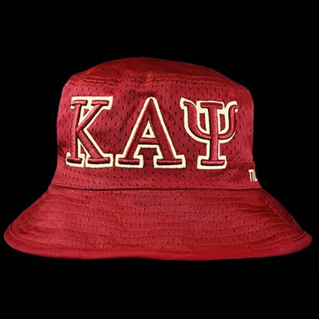 Kappa Alpha Psi Embroidered Bucket Hat Crimson Cream - Walmart.com