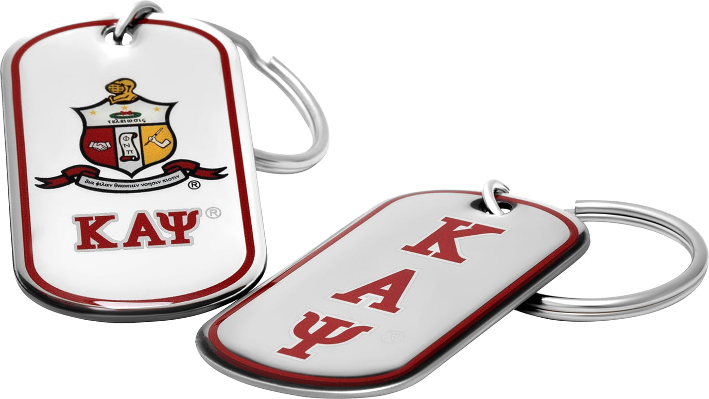 Kappa Alpha Psi Epoxy Coated Dog Tag Key Ring [Silver - 2"] - Walmart.com