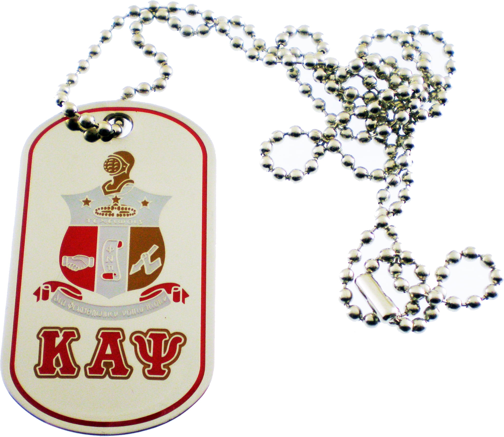Kappa Alpha Psi Epoxy Coated Dog Tag [Silver] - Walmart.com