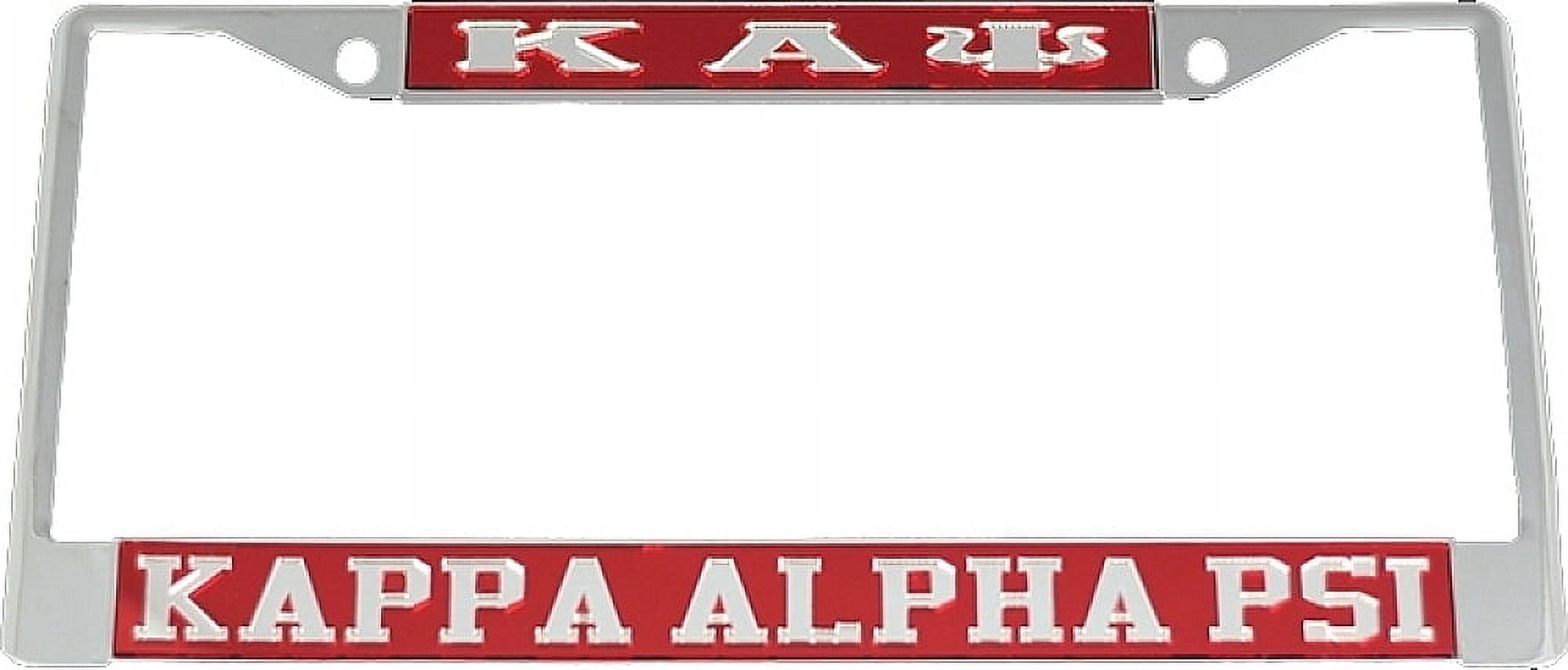 Kappa Alpha Psi Greek Letters License Plate Frame [Silver Standard ...