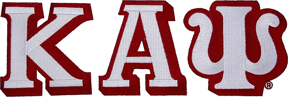 Kappa Alpha Psi Large Letter Iron-On Patch Set [White - 4"] - Walmart.com