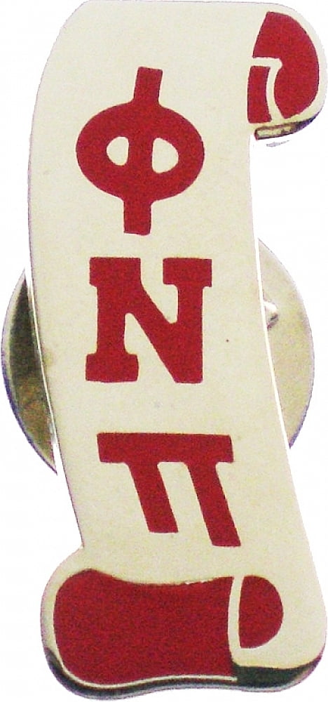 Kappa Alpha Psi Phi Nu Pi Scroll Nupe Lapel Pin [Silver - 1"T ...