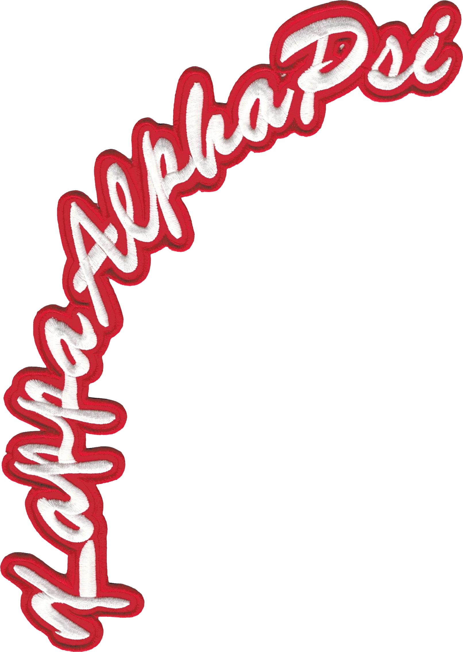 Kappa Alpha Psi Script Large Tackle Twill Rocker Iron-On Patch [White ...