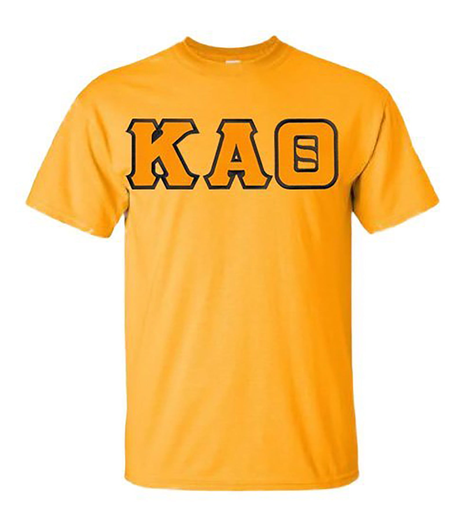 Kappa Alpha Theta Lettered Tee Large Athletic Gold - Walmart.com