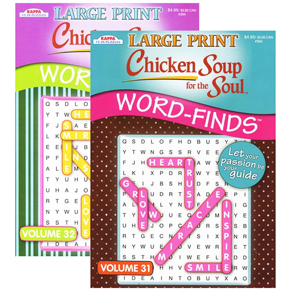 Kappa Chicken Soup for The Soul Word Finds Puzzle Book - Walmart.com