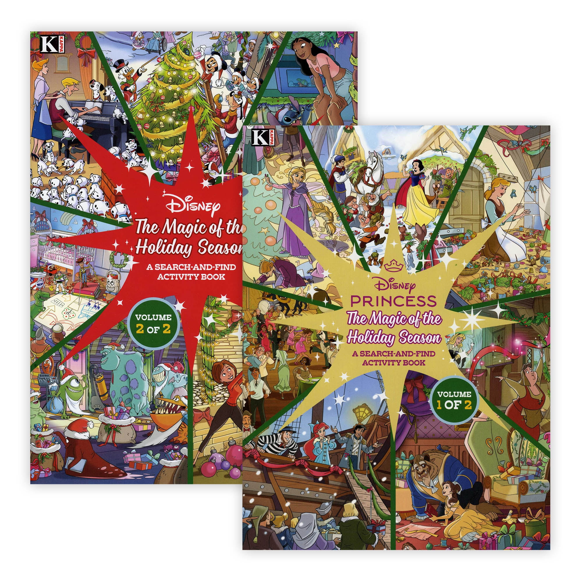 Kappa Disney Christmas Word Finds Puzzle Book 2 Titles, Word Search ...