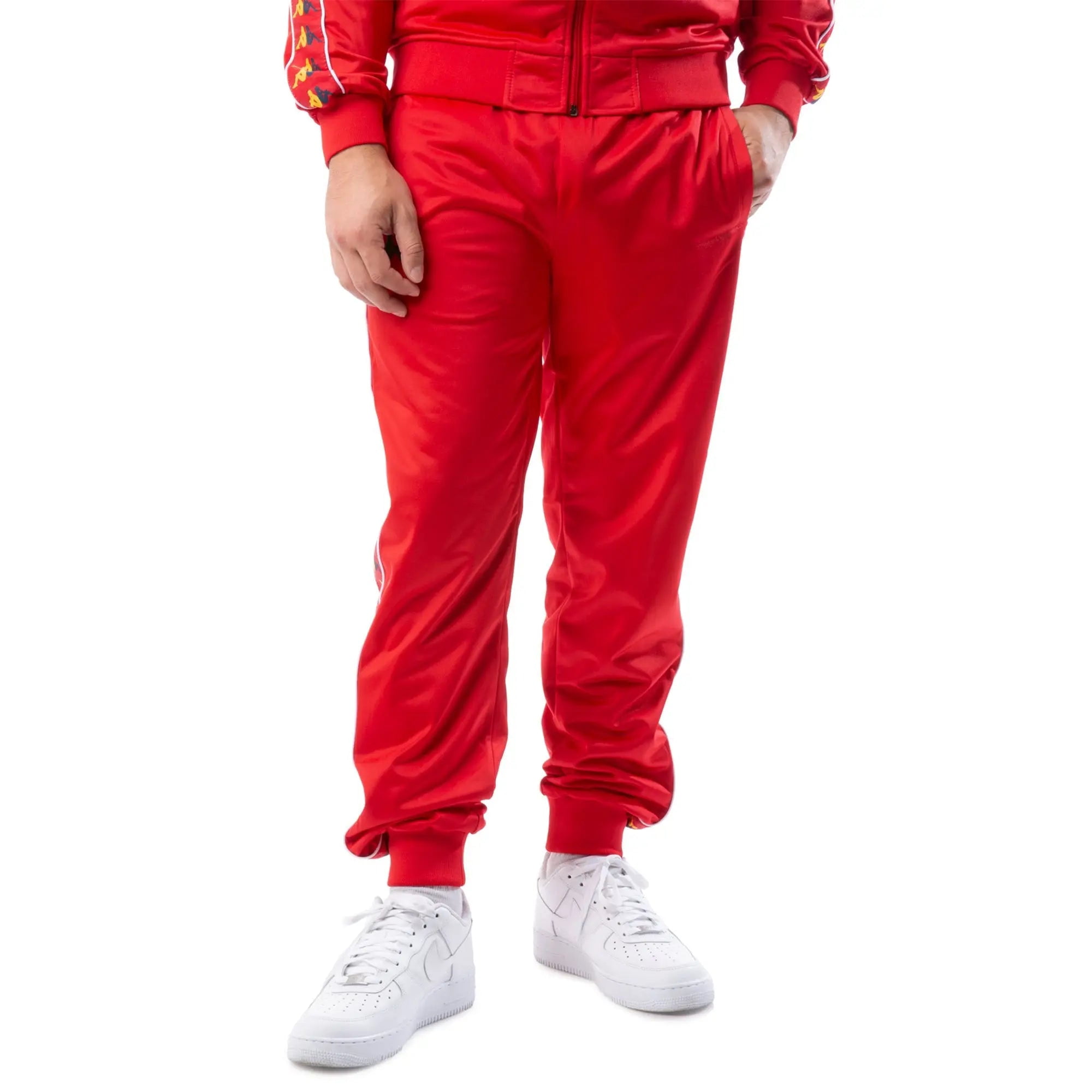 Kappa Men 222 Banda Taggart Track Pants (Red Yellow) - Walmart.com