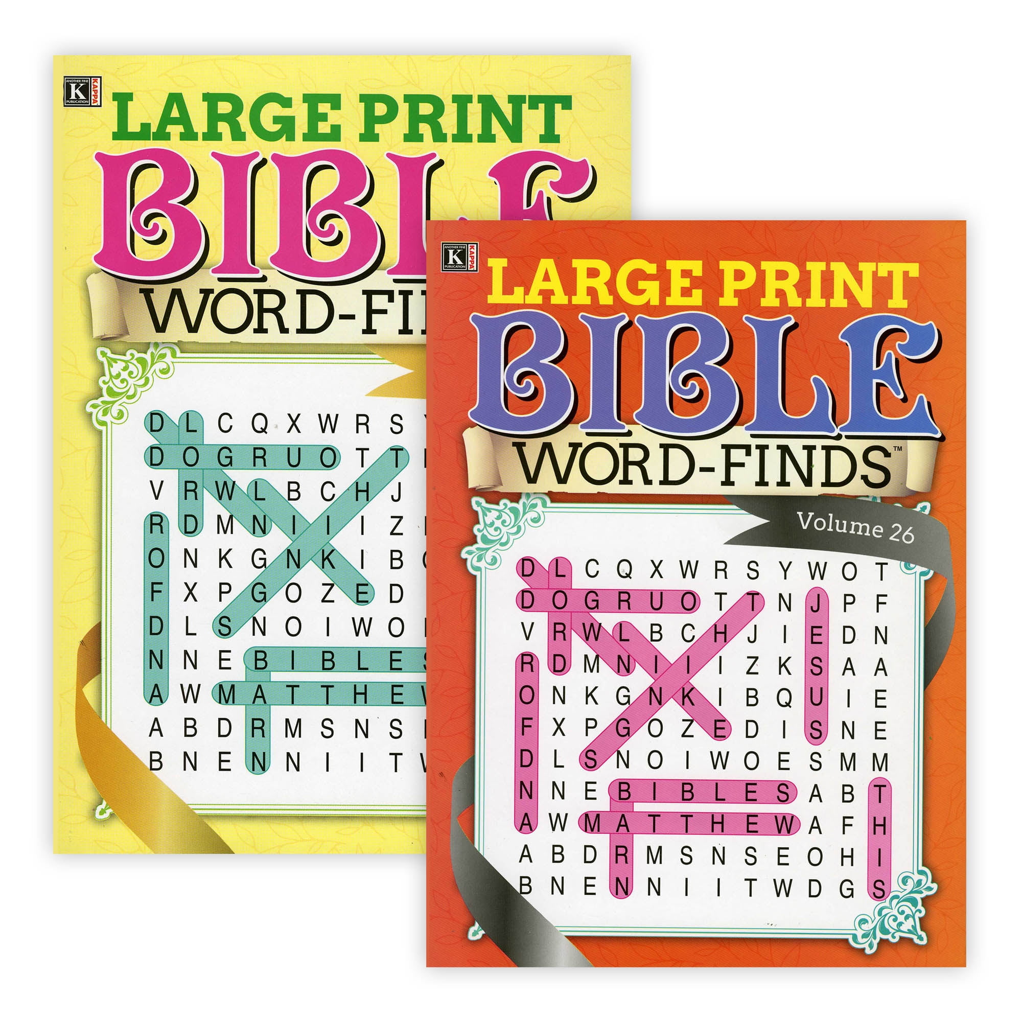 Kappa Puzzle Book Large Print Bible Word Finds Book 2 Titles Word ...