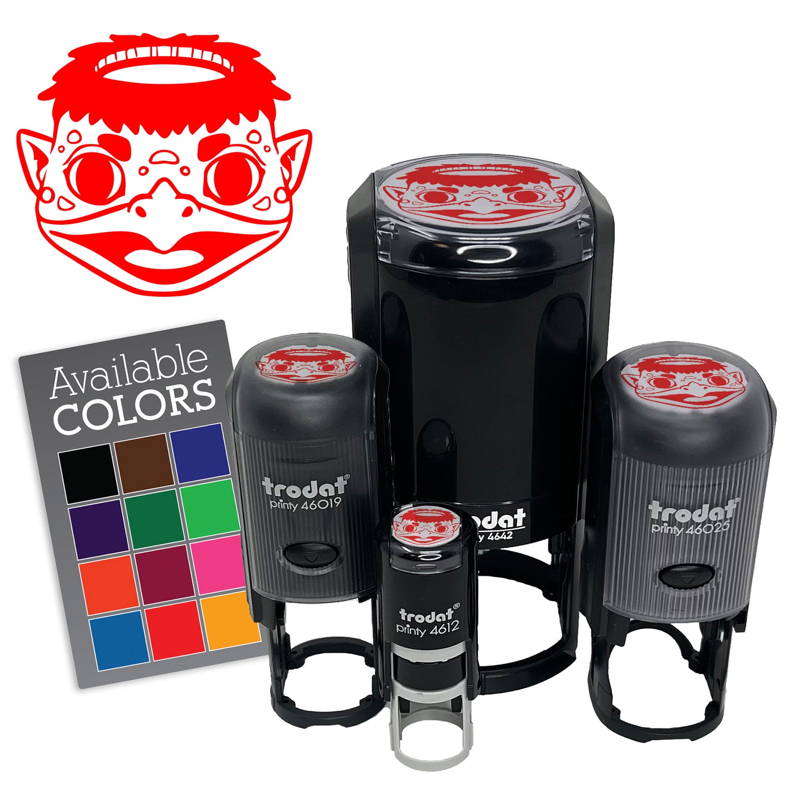 Kappa Yokai Japanese Water Demon Creature Self-Inking Rubber Stamp Ink ...