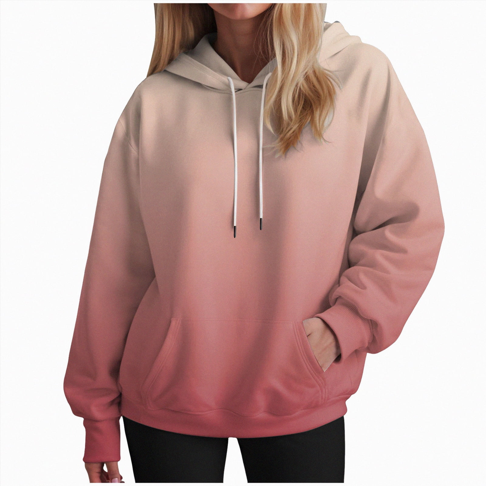 Kaprioy Oversized Sweatshirts for Women Loose Fit Fall Fashion Pullover ...