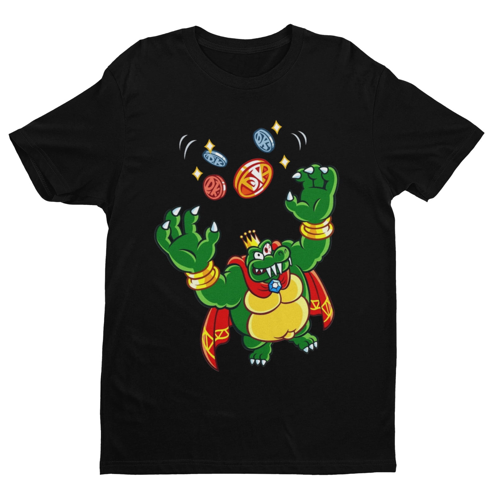 Kaptain Cartoon Villain With Retro Koins Premium Character Art Shirt ...