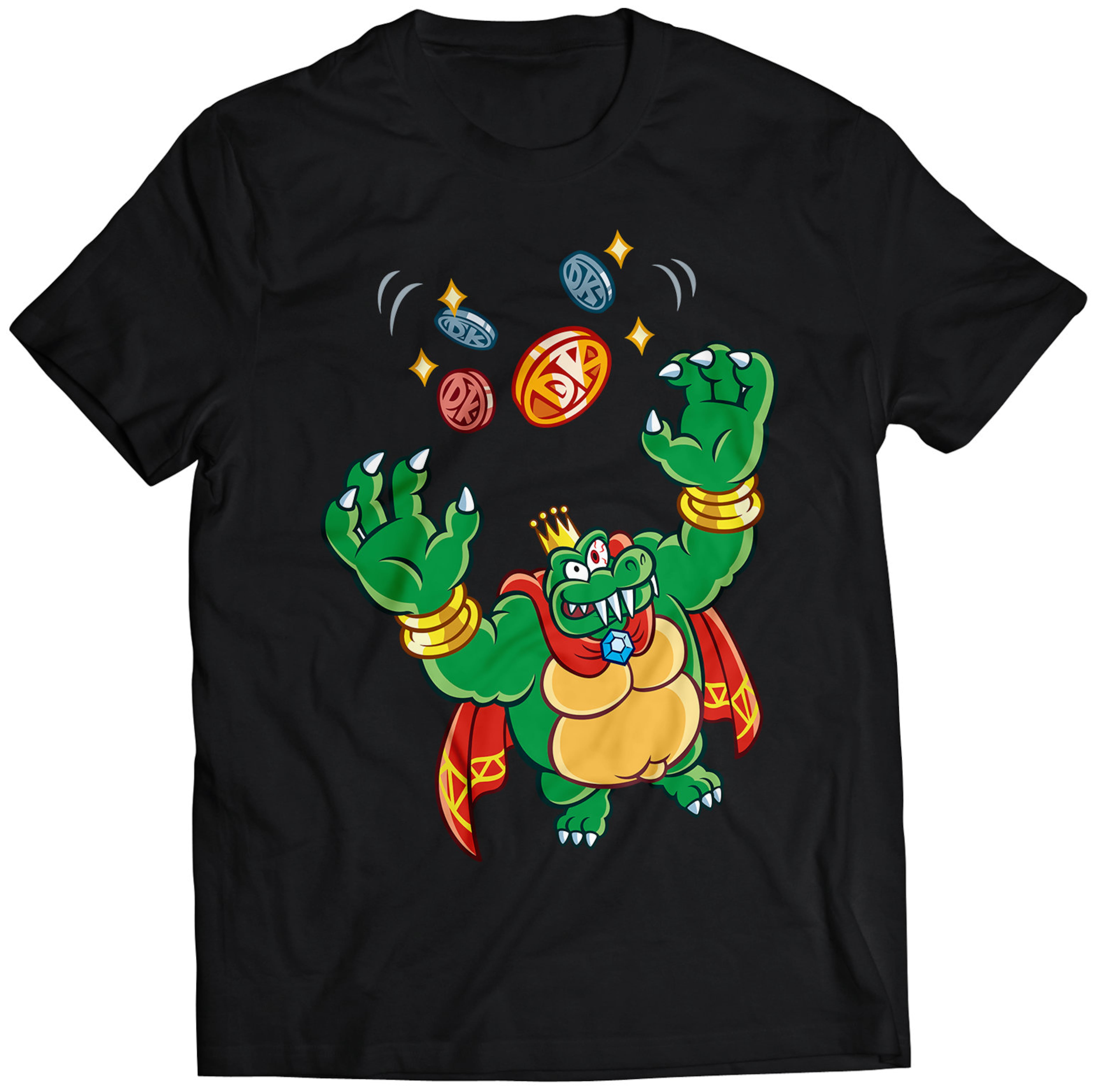 Kaptain King K Rool With Donkey Koins Premium Unisex T-shirt ...