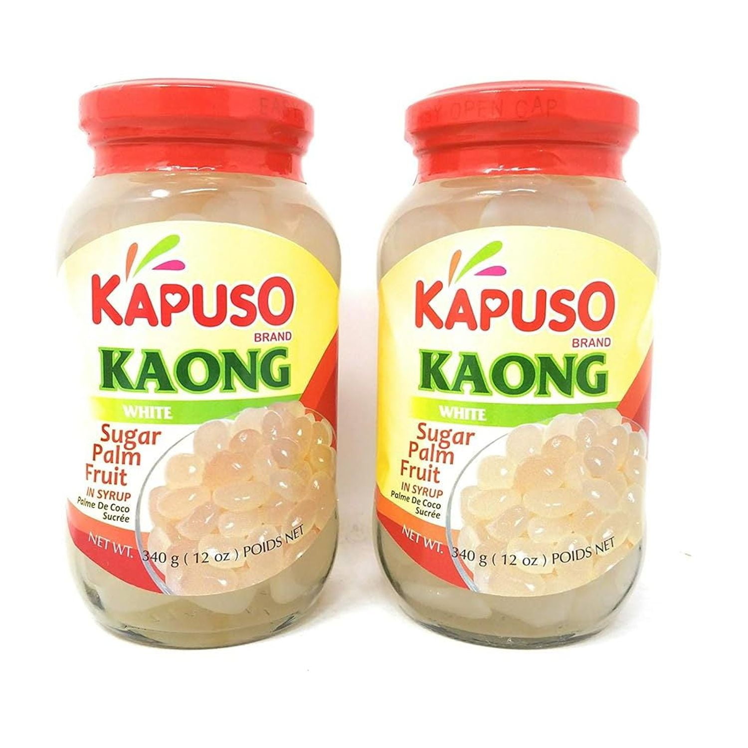 Kapuso Kaong White Sugar Palm Fruit in Syrup 340g, 2 Pack - Walmart.com