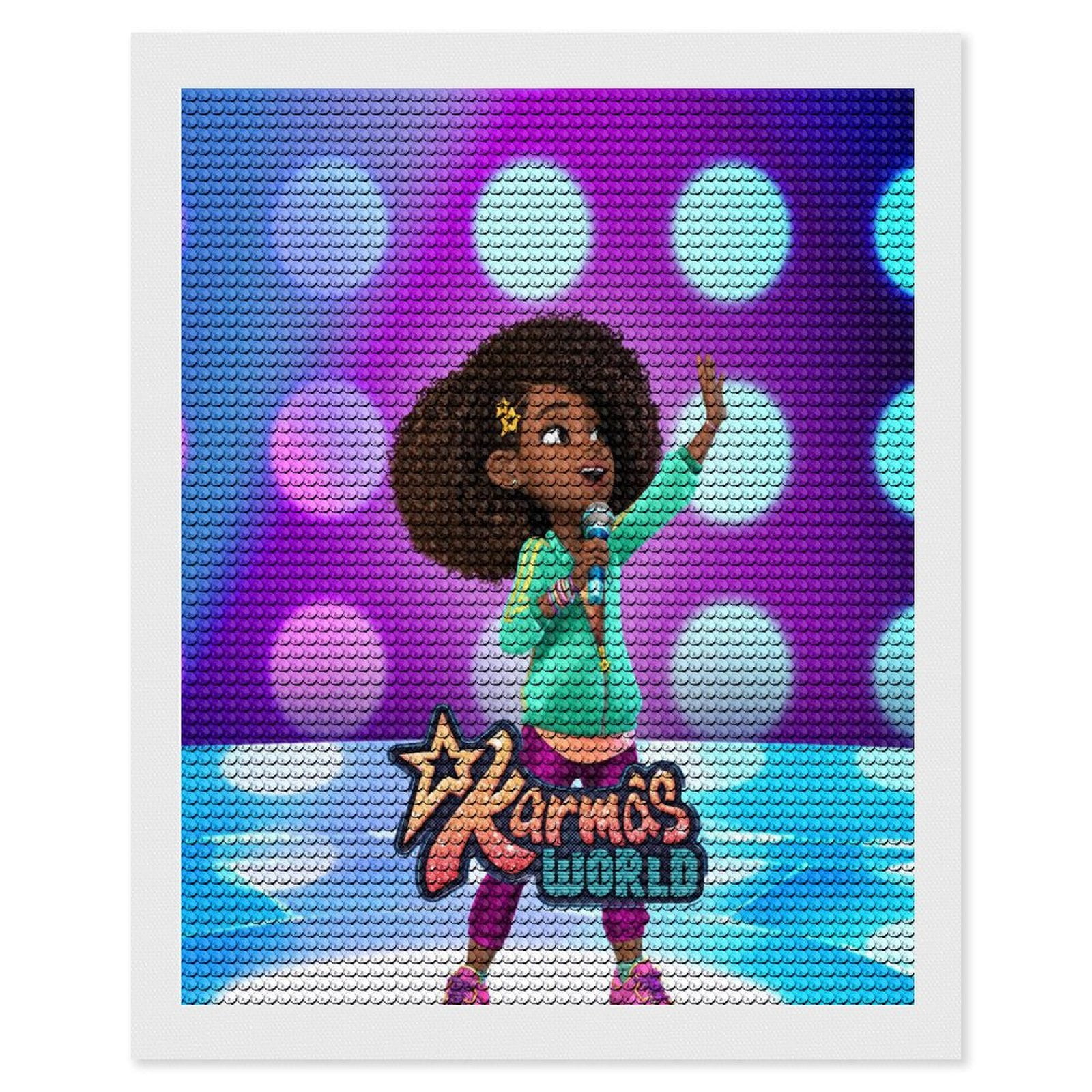 Kar-ma World Diamond Art Kits 5D Diamond Art Kits for Adults Kids Beginner,DIY Full Drill ...