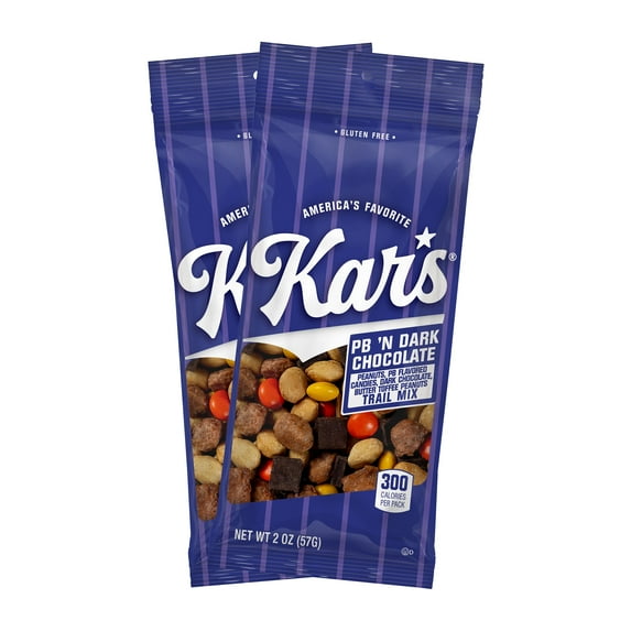 Kar’s Nuts Peanut Butter BCF26 ‘N Dark Chocolate Trail Mix, 2 oz ...