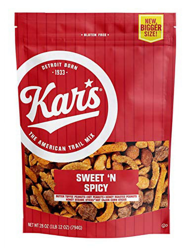 Karâ€™s Nuts Sweet 'N Spicy Trail Mix, 28 oz â€“ Resealable Pouch (Pack ...