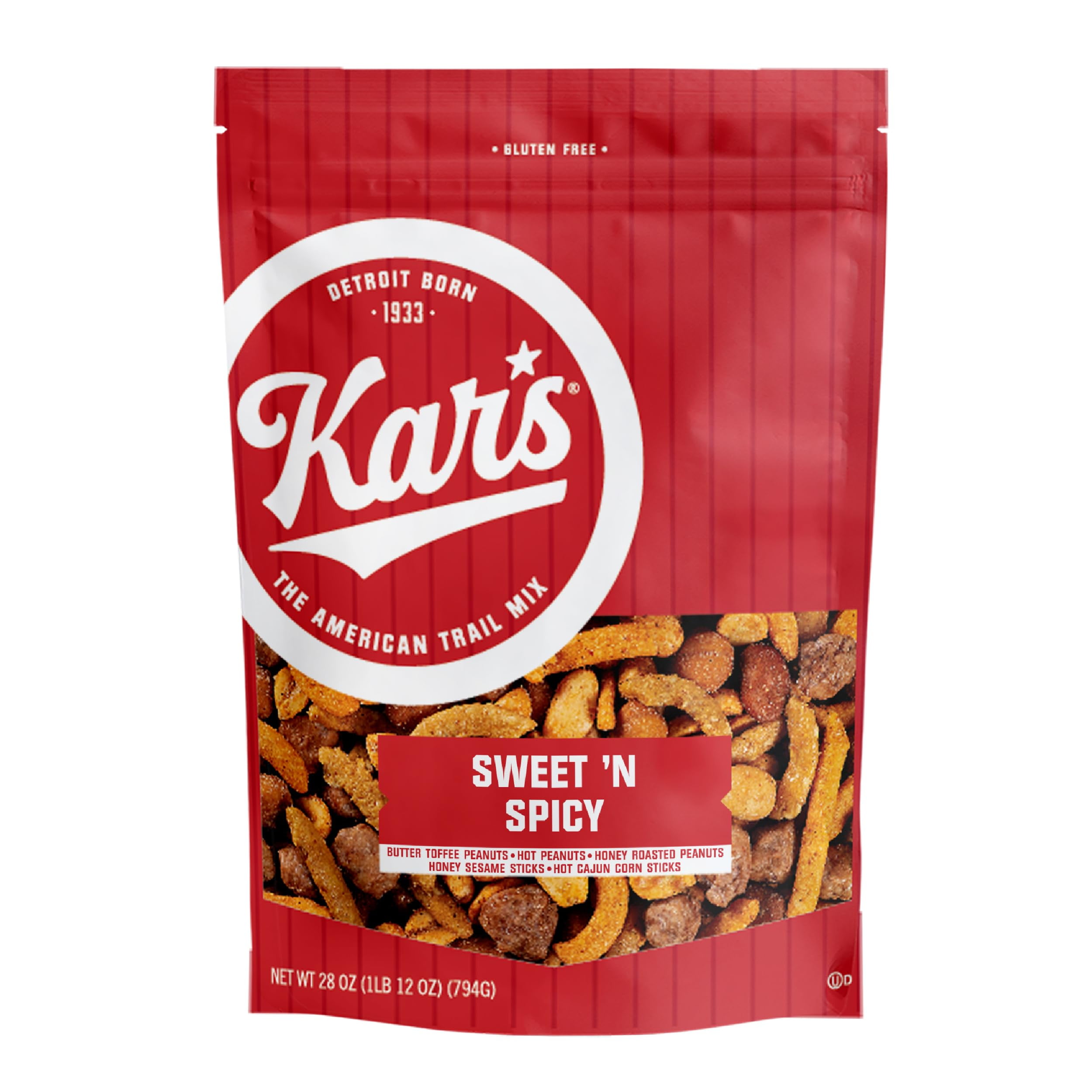 Kar’s Nuts Sweet 'N TGF4 Spicy Trail Mix, 28 oz - Resealable Pouch (Pack of 1), Gluten-Free ...