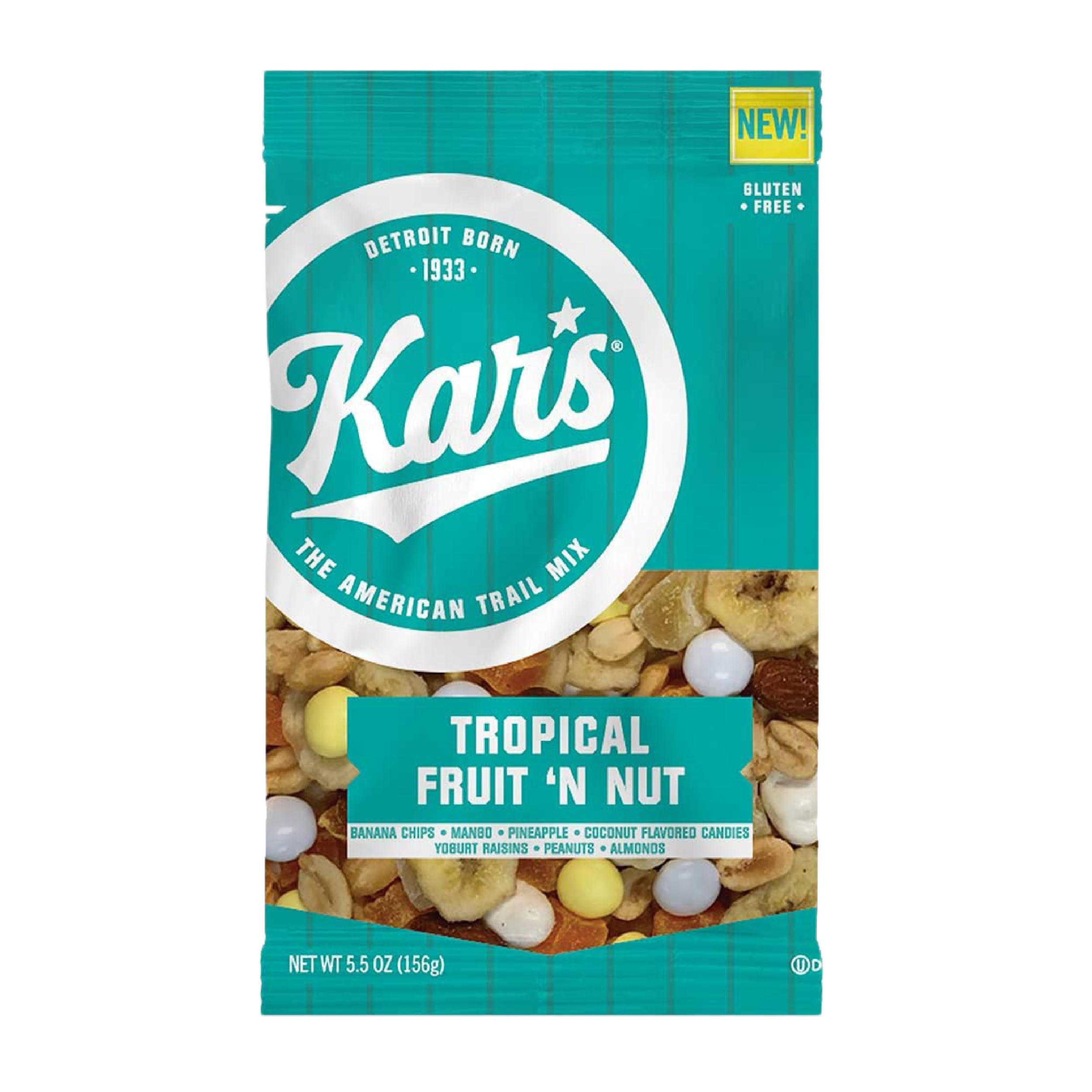 Kar’s Nuts Tropical Fruit MMF7 ‘N Nut Trail Mix, 28 oz Resealable Pouch (Pack of 1), Gluten-Free ...